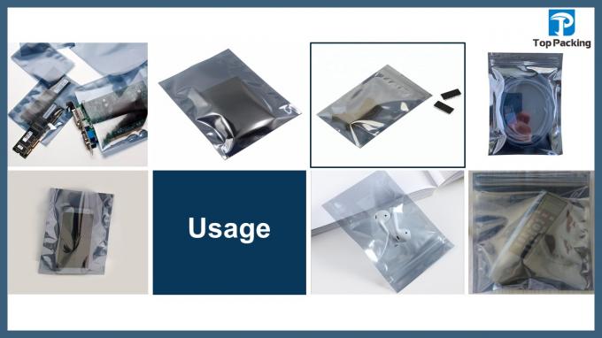 4x4 Inch Anti Static Storage Bags , Static Resistant Bag With Custom ...